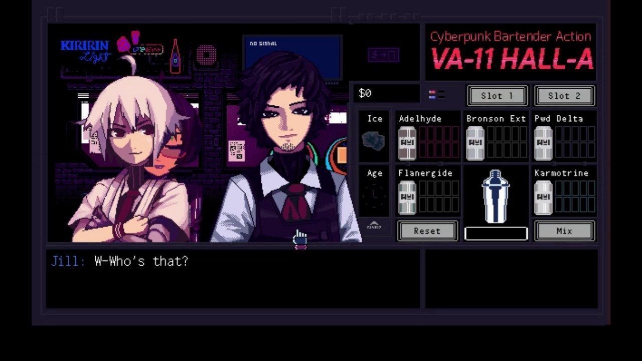 Análisis de Va-11 Hall-A: Cyberpunk Bartender Action: Ahogando penas en ...